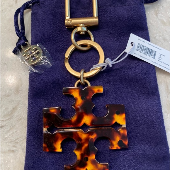 Tory Burch | Accessories | Tory Burch Stacked Tortoise Key Fobbag Charm ...
